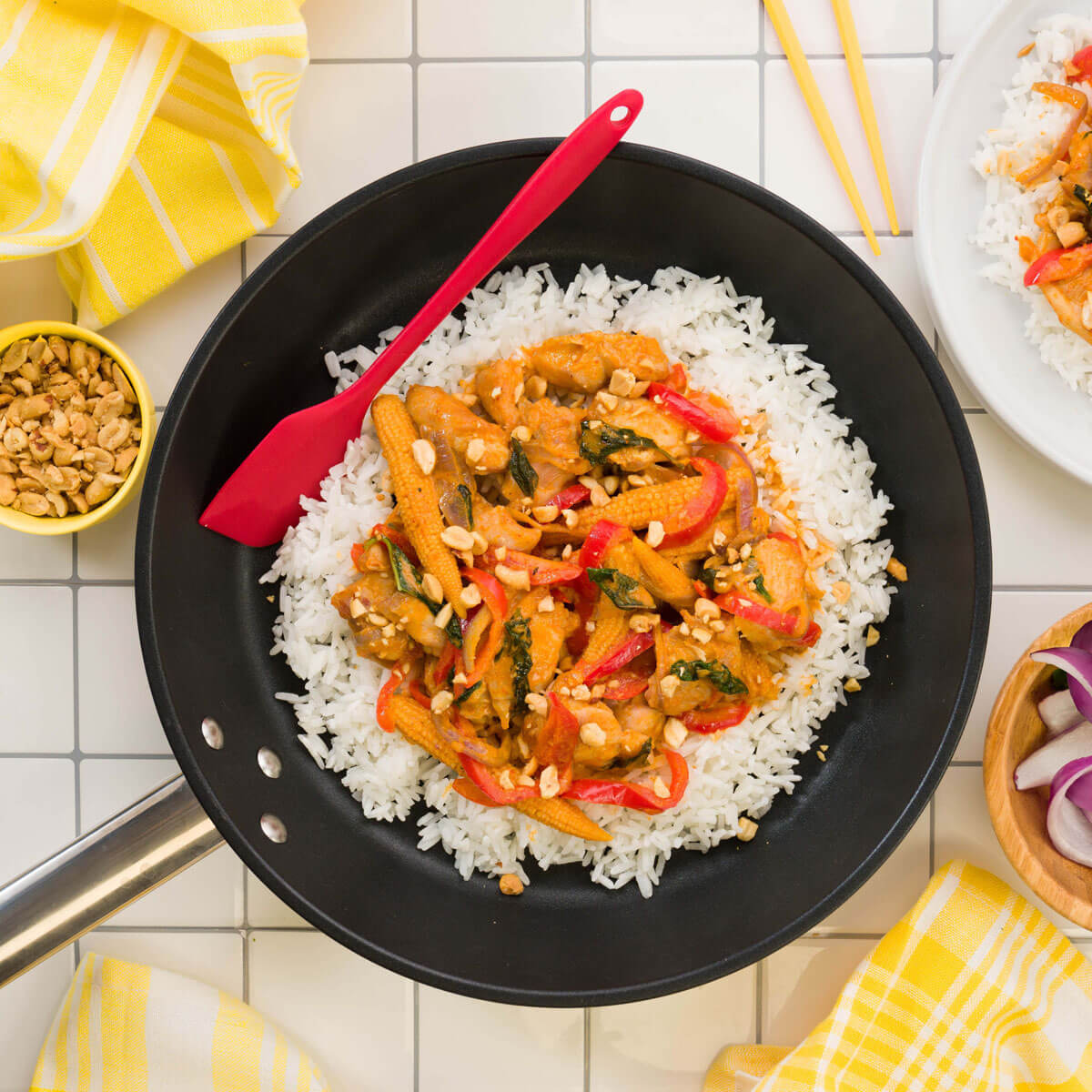Thai Panang Chicken Curry | Ready in 10 minutes!